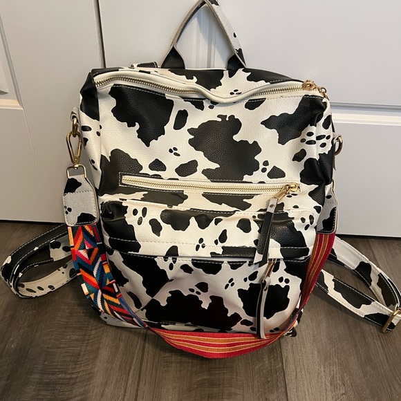 Bags | Cow Backpack | Poshmark